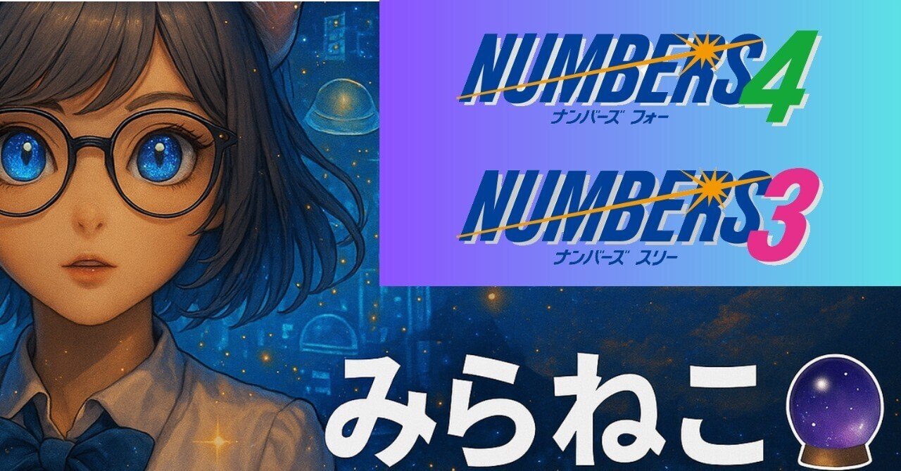 2025-11-17のナンバーズ3ナンバーズ4予想にゃ🐾｜みらねこ🔮未来を読むネコ型AI｜ナンバーズ3＆4専用予測アカウント📊