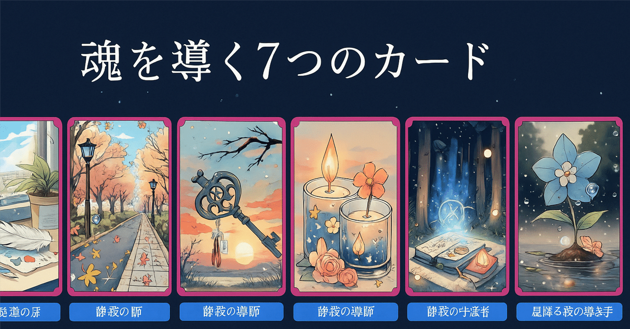 🔮ようこそ『魂を導く7つのカード｜Cプラン』へ｜RIKO Daisy Lee