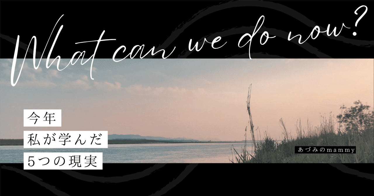 今年一年、私が学んだ5つの現実｜心のコンシェルジュ|スピリチュアルタロット占い師|あづみ野mammy