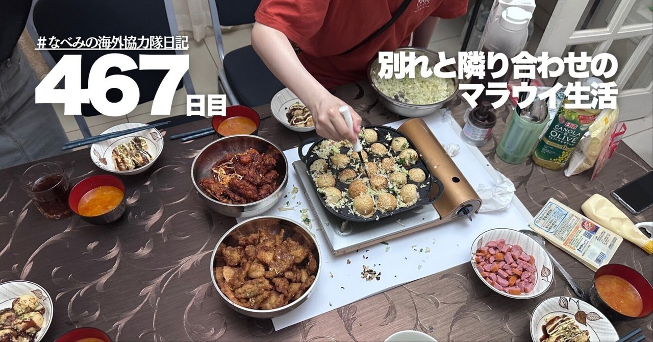 【JICA海外協力隊】467/730日目「別れと隣り合わせのマラウイ生活」｜なべみ（27） JICA海外協力隊2024-1