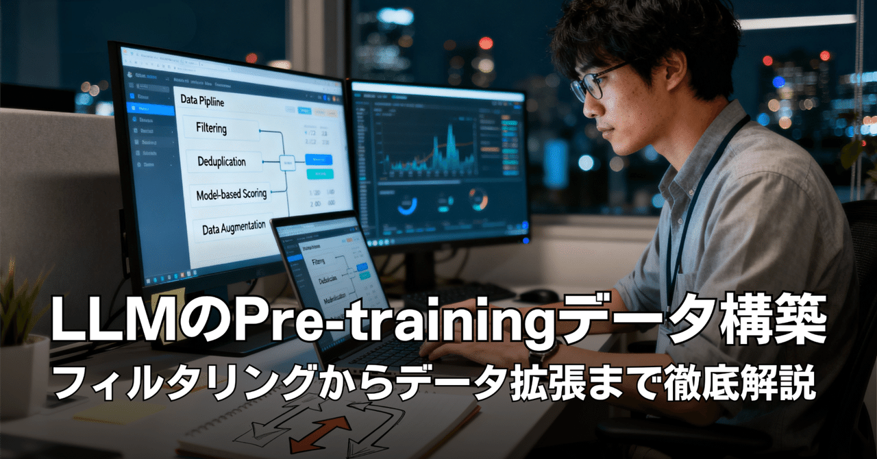 LLMのPre-trainingデータ構築:フィルタリングからデータ拡張まで徹底解説｜アイドリ | AI-Driven Lab