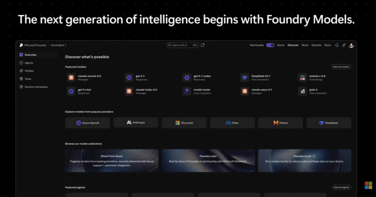 Foundry Models at Ignite 2025：新たなモデル提供形態と進化｜daka | Microsoft | AI