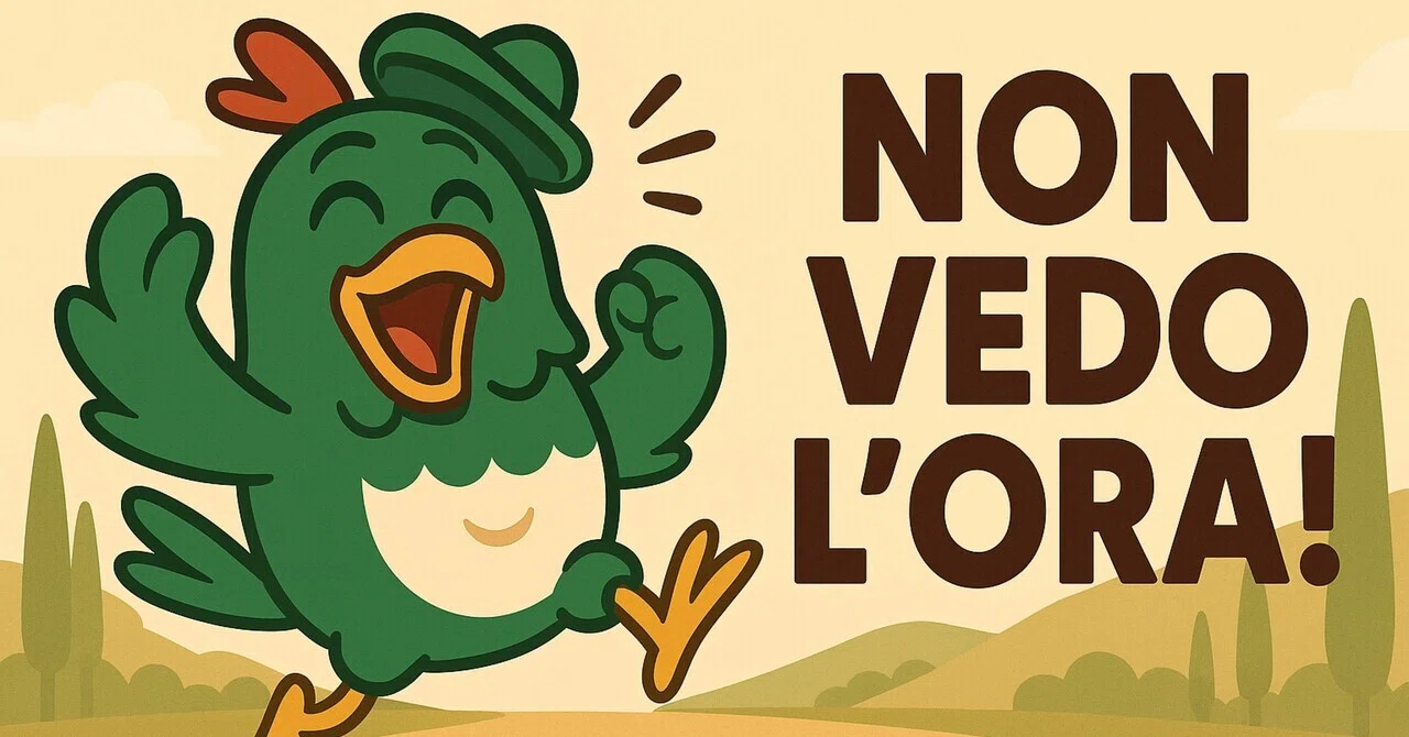イタリア人がよく言う 『non vedo l’ora 』が今ようやく理解できました🇮🇹｜イタリンゴ🇮🇹