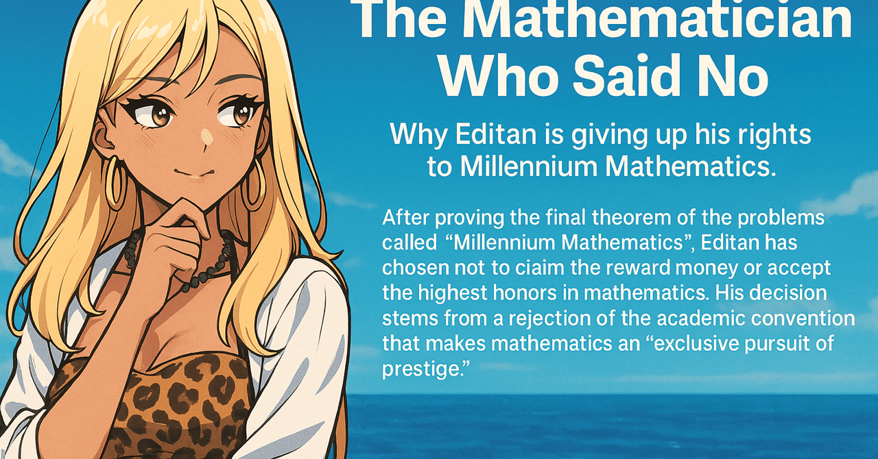The Mathematician Who Said No Why Editan is giving up his rights to ...