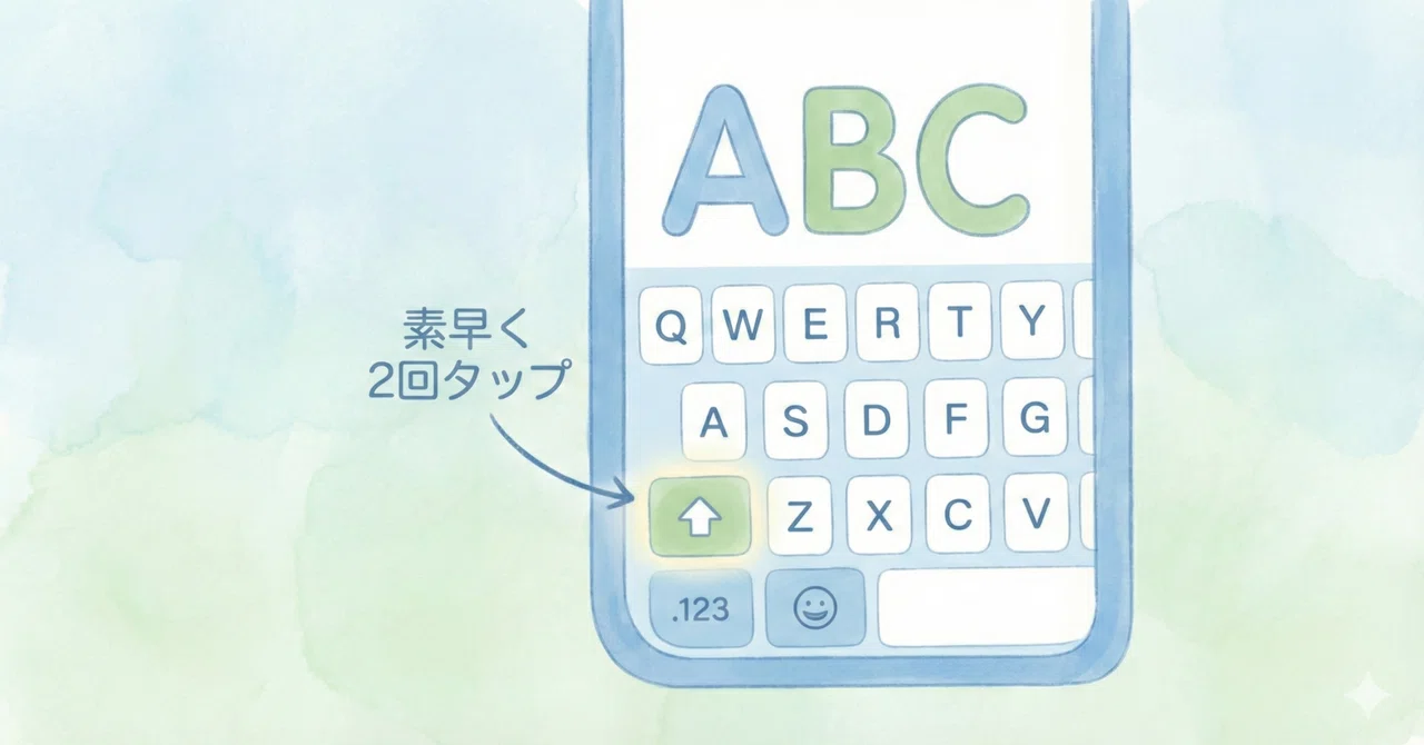 🔤 How to type consecutive uppercase letters｜デジタルライフナビゲーター友次進