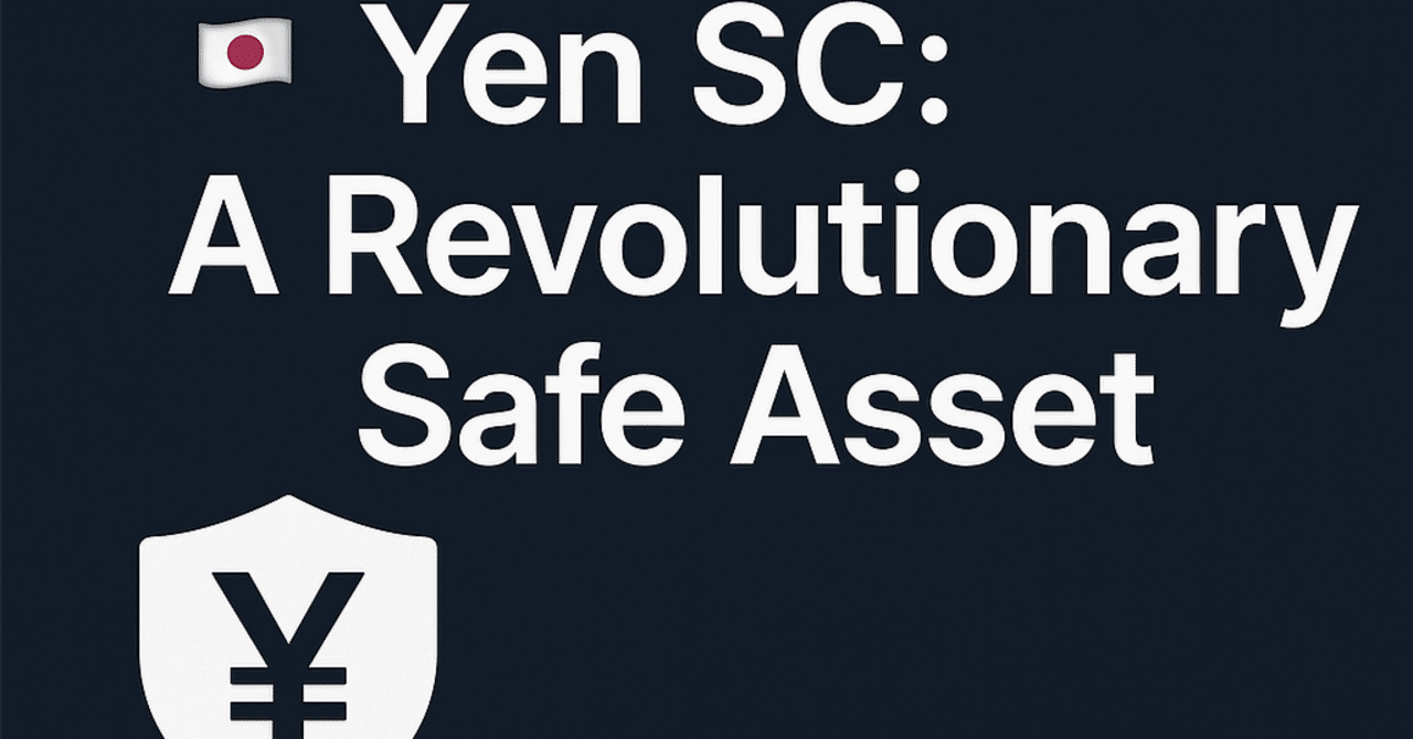🇯🇵 安全・安定・高流動性：円SC（信託財産型ステーブルコイン）がもたらす日本金融資産2,000兆円革命｜LETITA