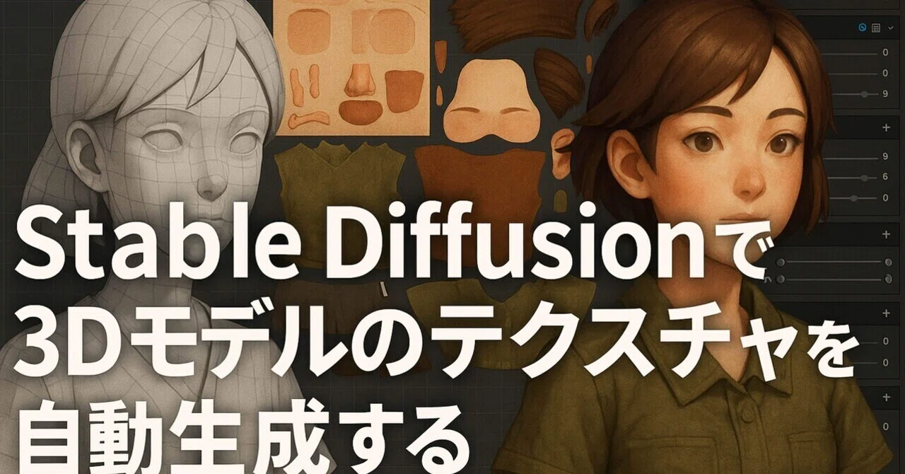 Stable Diffusionで3Dモデルのテクスチャを自動生成する方法｜アイミ（Aimi）｜AIで叶える”楽しい働き方”