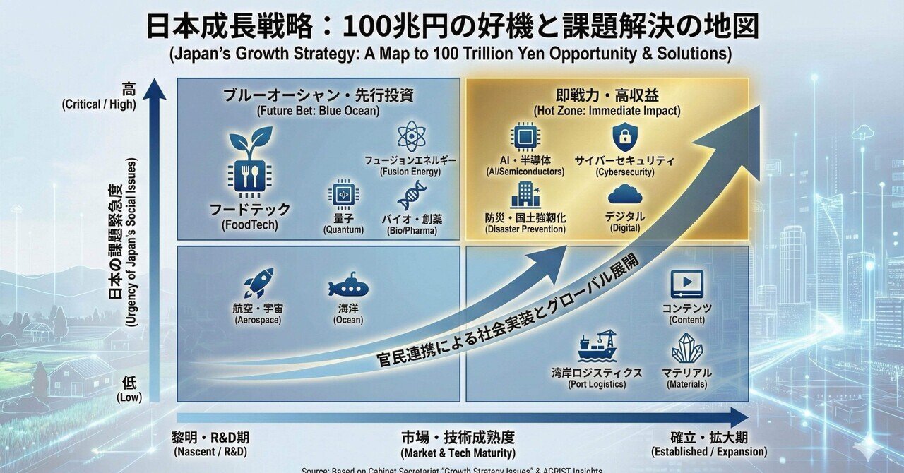 AI、量子、フードテック…政府が「予算を確約」した17の成長市場から見えた一つの答え｜斎藤潤一@地方創生スタートアップ起業家