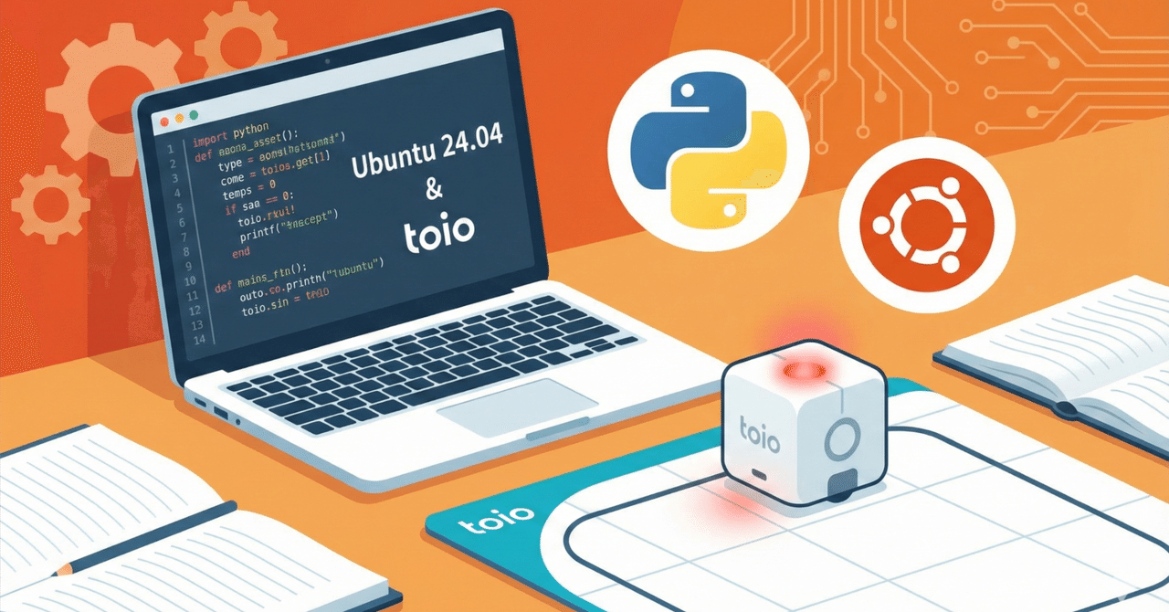 Pythonとtoioで学ぶロボット制御入門 #01：環境構築とLチカ｜Takeshi