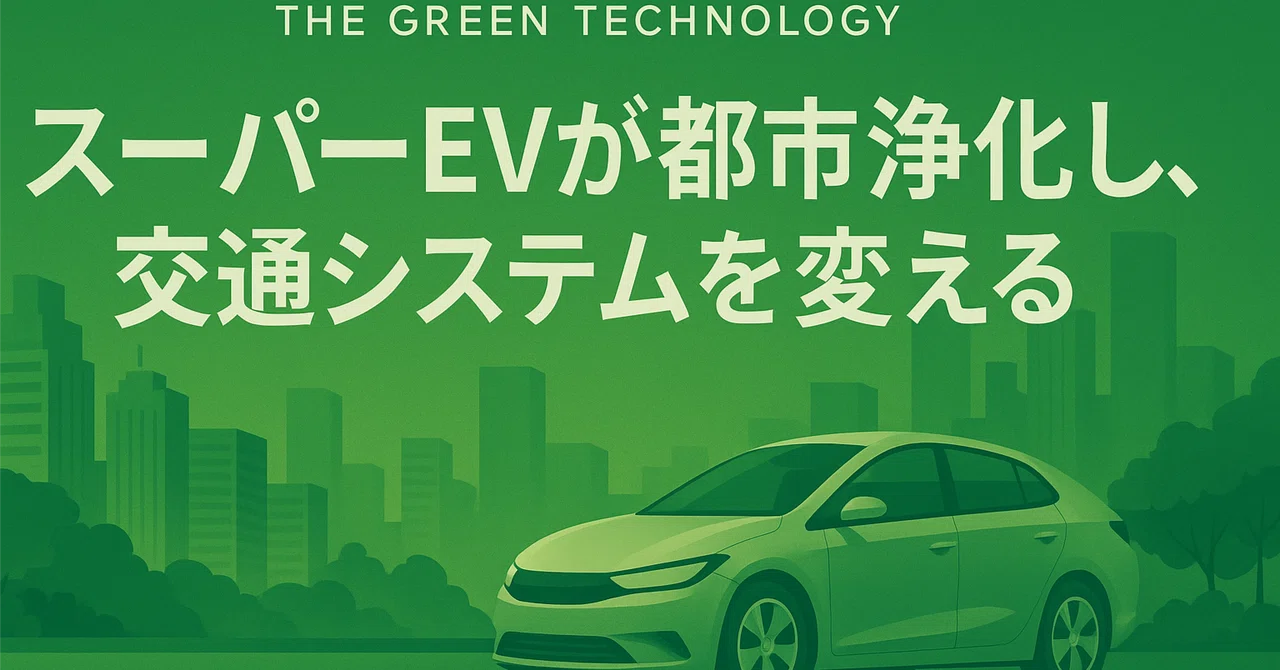 ガソリン車は過去の遺物？2025年のスーパーEV革命と都市・交通の未来｜MASAMI ENDO