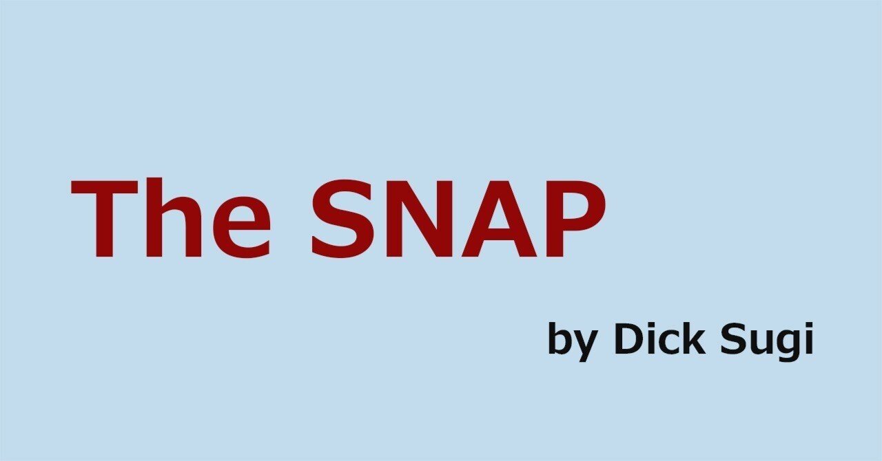 The SNAP (13) サイン 🆓｜Dick Sugi