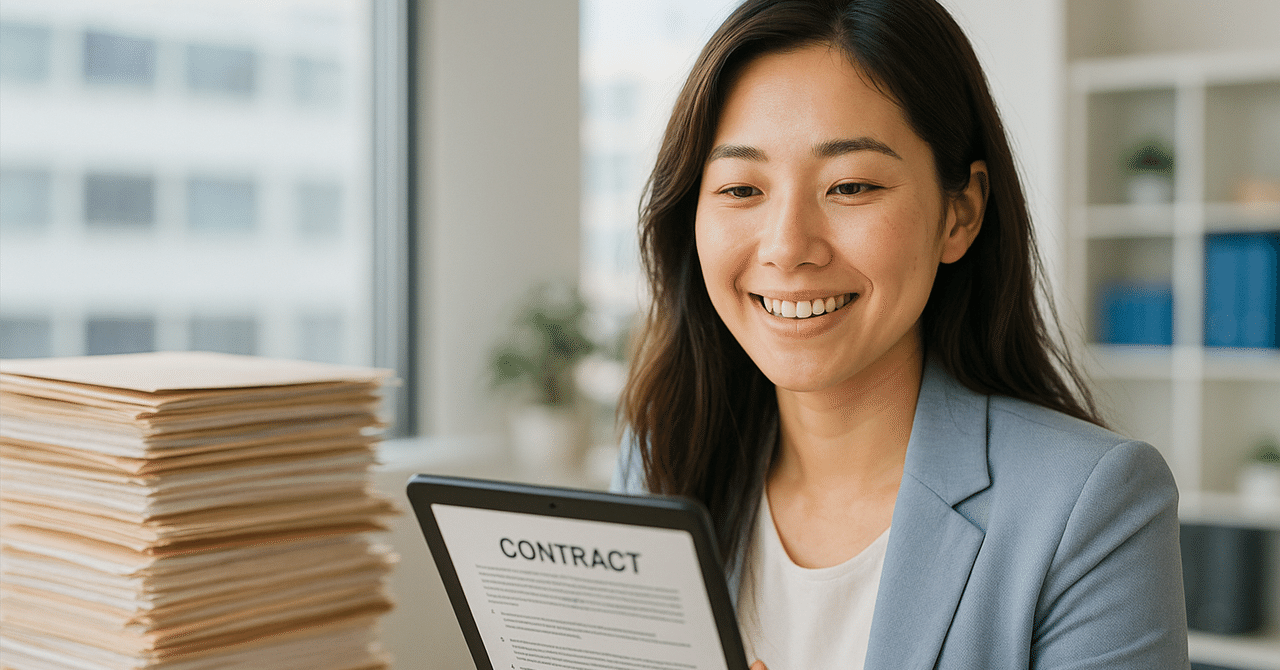 Sansan株式会社のContract One導入：「4万件の紙が『戦略資産』に変わった259日間。”日建レンタコム”が示すデータ民主化の真実」「契約書は眠らせるものではない。全国259拠点を ...