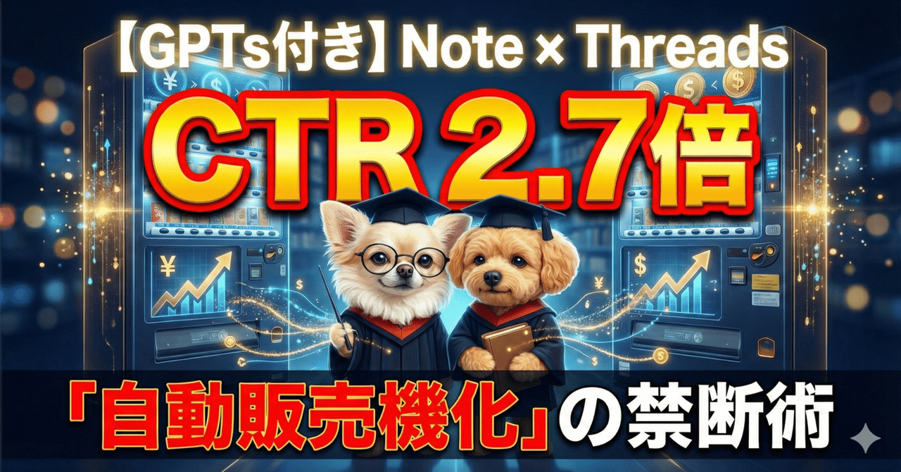 【GPTs特典付き】スキ0→月100スキに激変！元編集長が教える「Threads×noteタイトル術」完全攻略ガイド｜テンプレ10選｜nagi