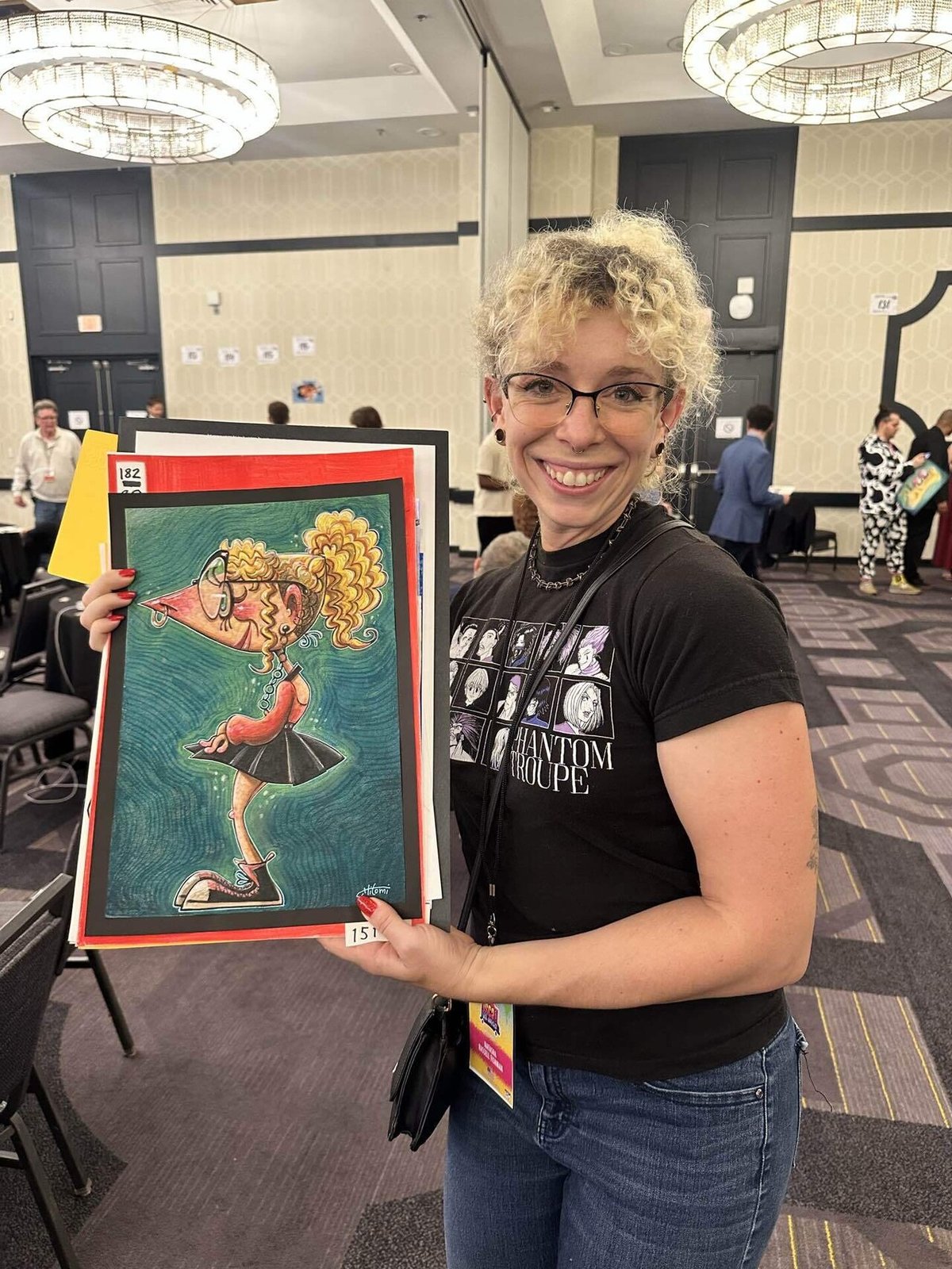 大会の壁で描いた絵③｜Hitomi Draws