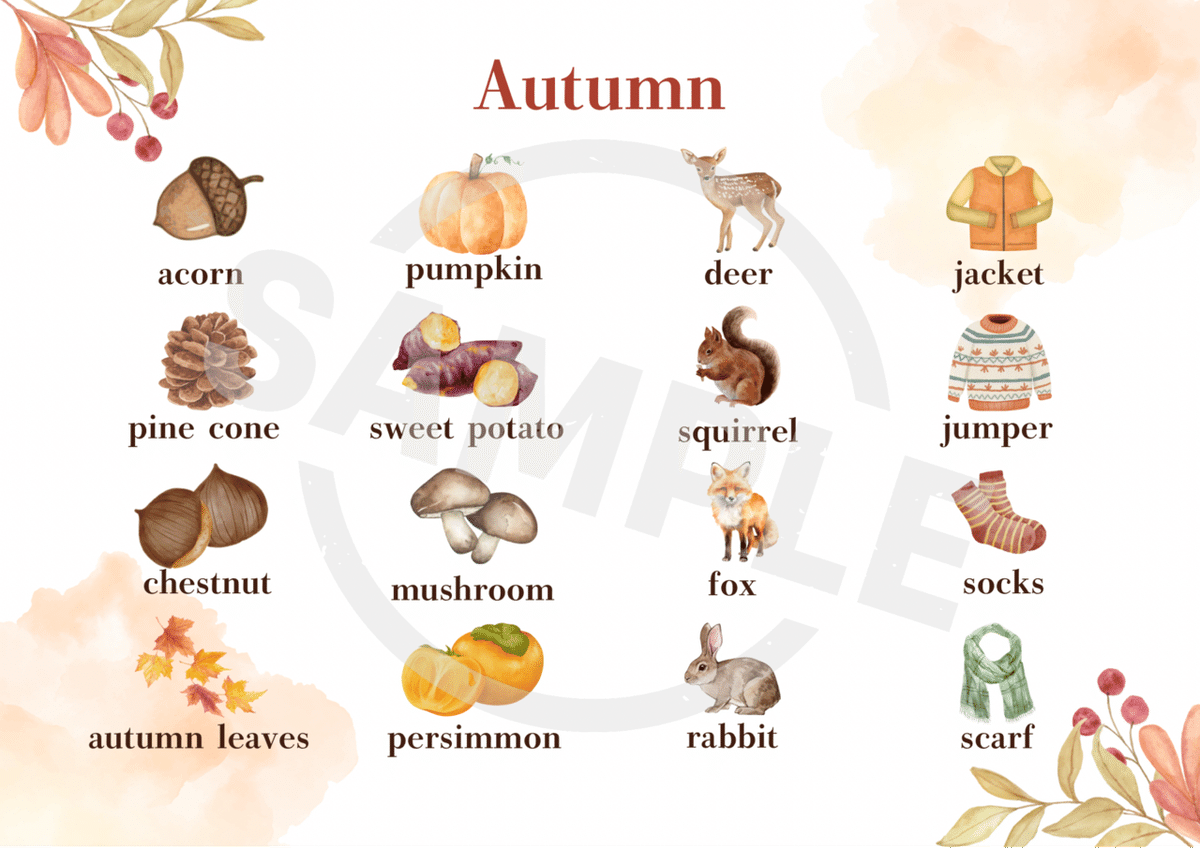 【11月】メンバーシップ配布教材｜幼児教室Ricco Bambi(リッコバンビ)