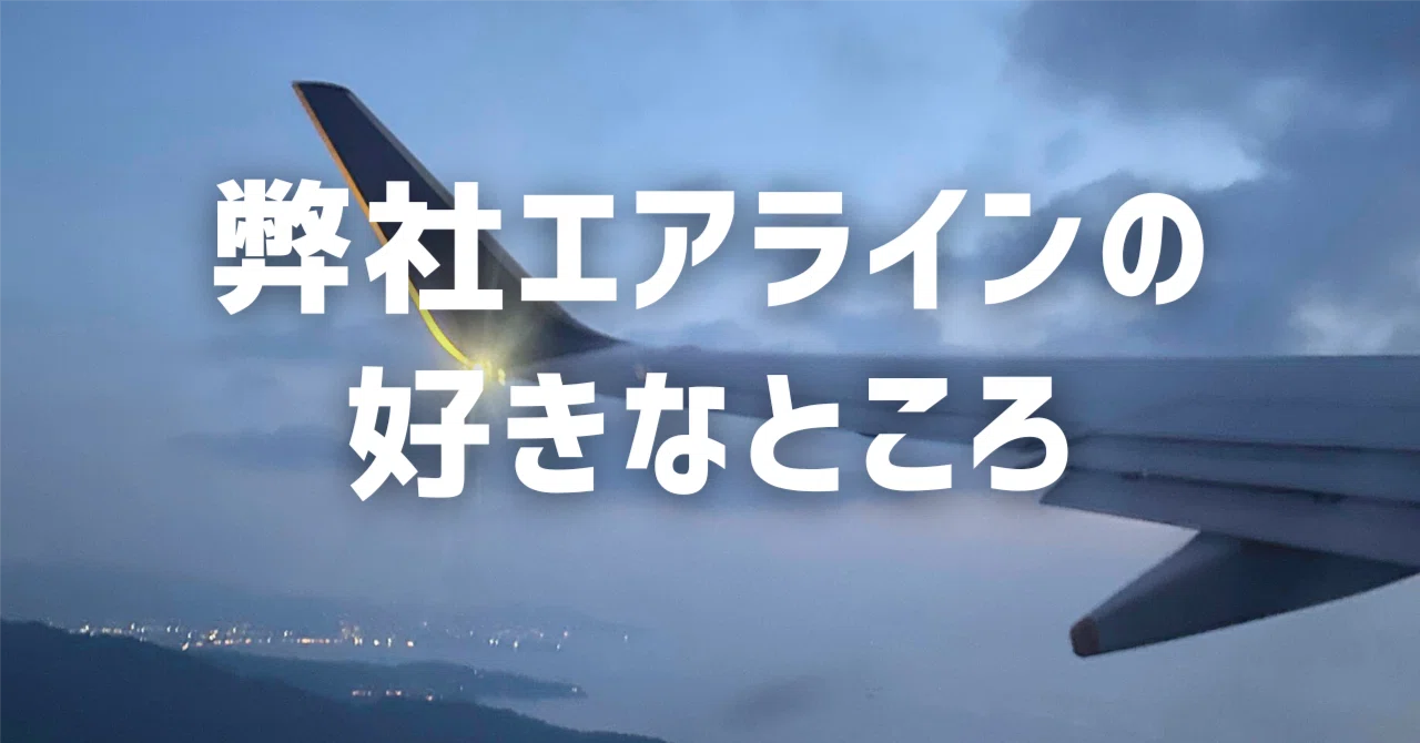 弊社エアラインの好きなところ｜mamimumemo💭