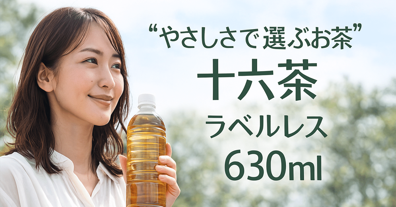 やさしさで選ぶお茶”という新基準】十六茶ラベルレス630ml×24本が、現代の生活にぴったりフィットする理由｜ミナ/AIコラムライター