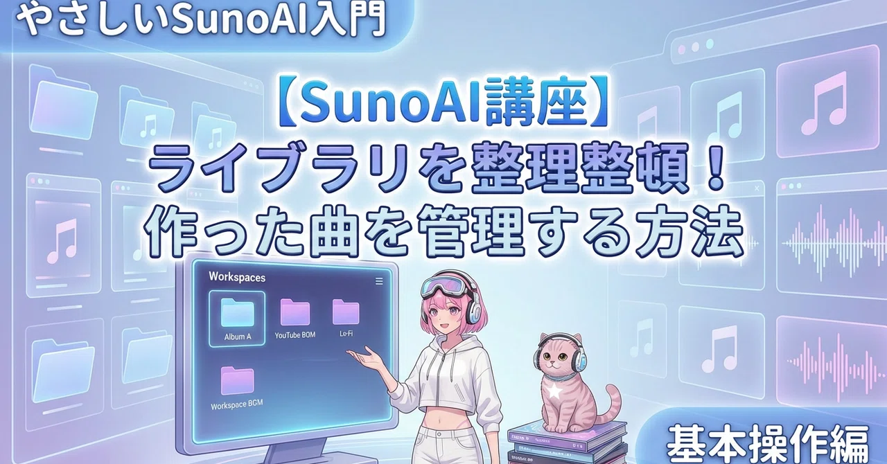 [SunoAI Course] Organize Your Library! How to Manage Your Created Songs ...