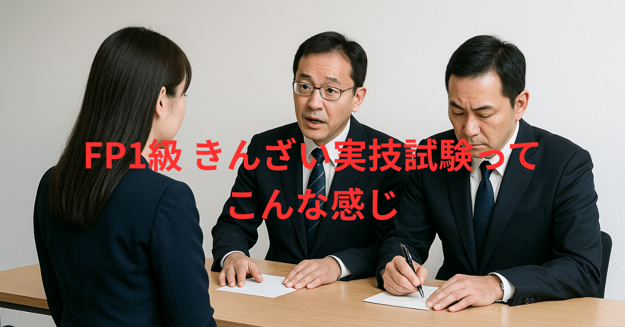 FP1級 きんざい実技試験ってこんな感じ｜ふか@FP1級