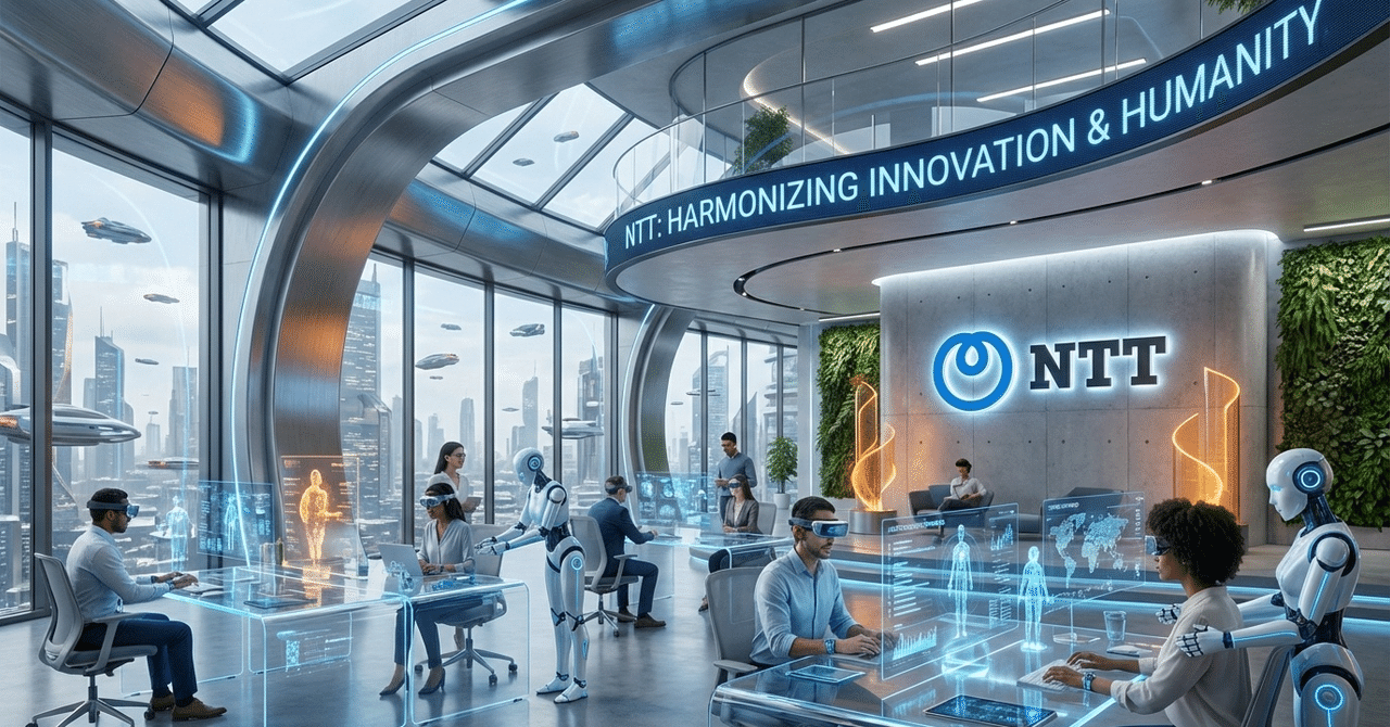 NTT「5年で業務の半分をAIに」—34万人の働き方はどう変わる？｜カカ