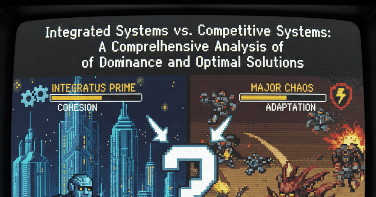 統合システム vs 競合システム：覇権と最適解の包括的分析｜TWLV32