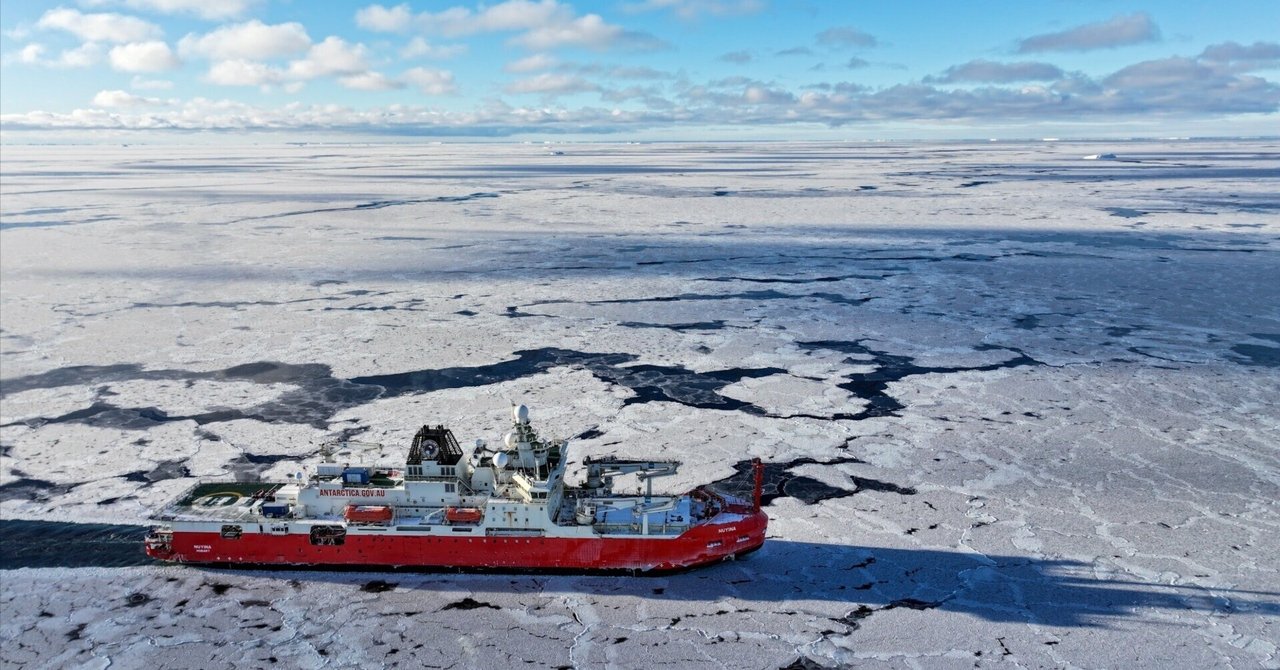 豪州新型砕氷船「ヌイーナ」で行く、東南極の未踏海域｜Kaihe Yamazaki 🌊 ️