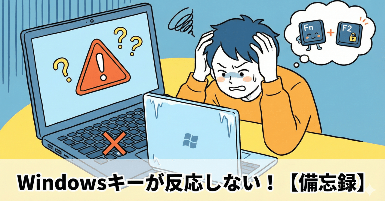 【備忘録】Windowsキーが反応しない！｜baban