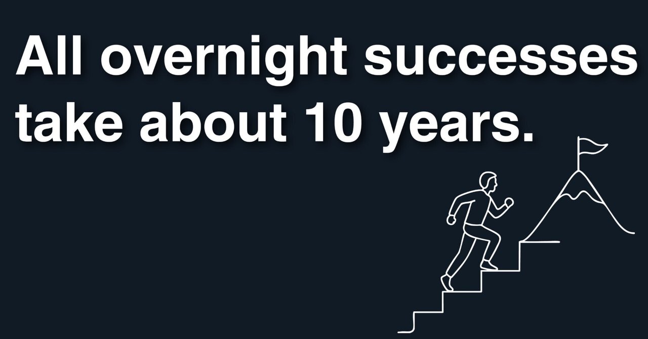 【タイパの時代に逆行する金言】一夜にして成功したように見える人も、実は10年は積み上げている！｜Uki3