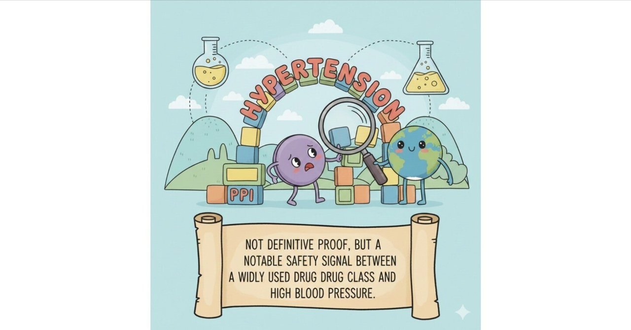 VigiBase不均衡解析によるPPIと高血圧症関連性報告:決定的な報告ではないが・・・注意喚起は必要かな？｜Makisey