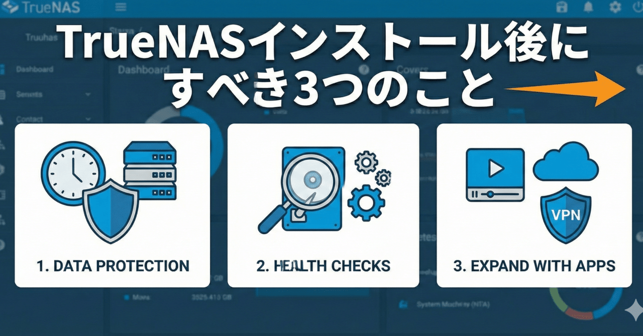TrueNASインストール後にすべき3つのこと｜きりしま