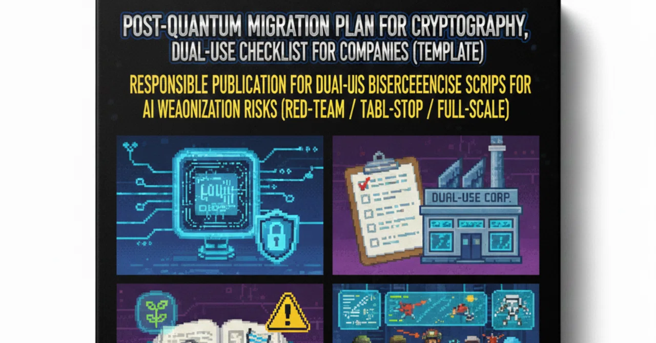 暗号の量子耐性移行計画（Post-Quantum Migration Plan）＆企業向けデュアルユースチェックリスト（テンプレ）＆バイオ研究 ...