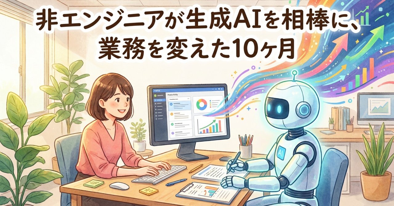 非エンジニアが生成AIを相棒に、業務を変えた10ヶ月｜megumin@ubie