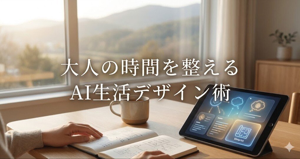 大人の時間を整える AI生活デザイン術シリーズ - 2025-12｜422 yasu｜note