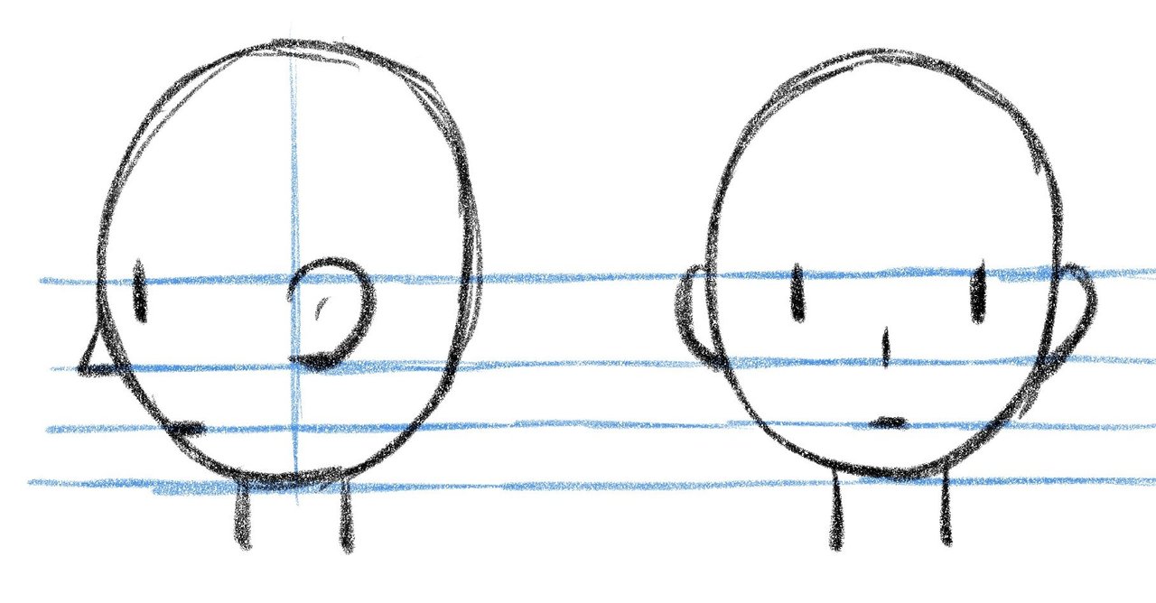人体の作画【顔のバランスの基本】｜jo
