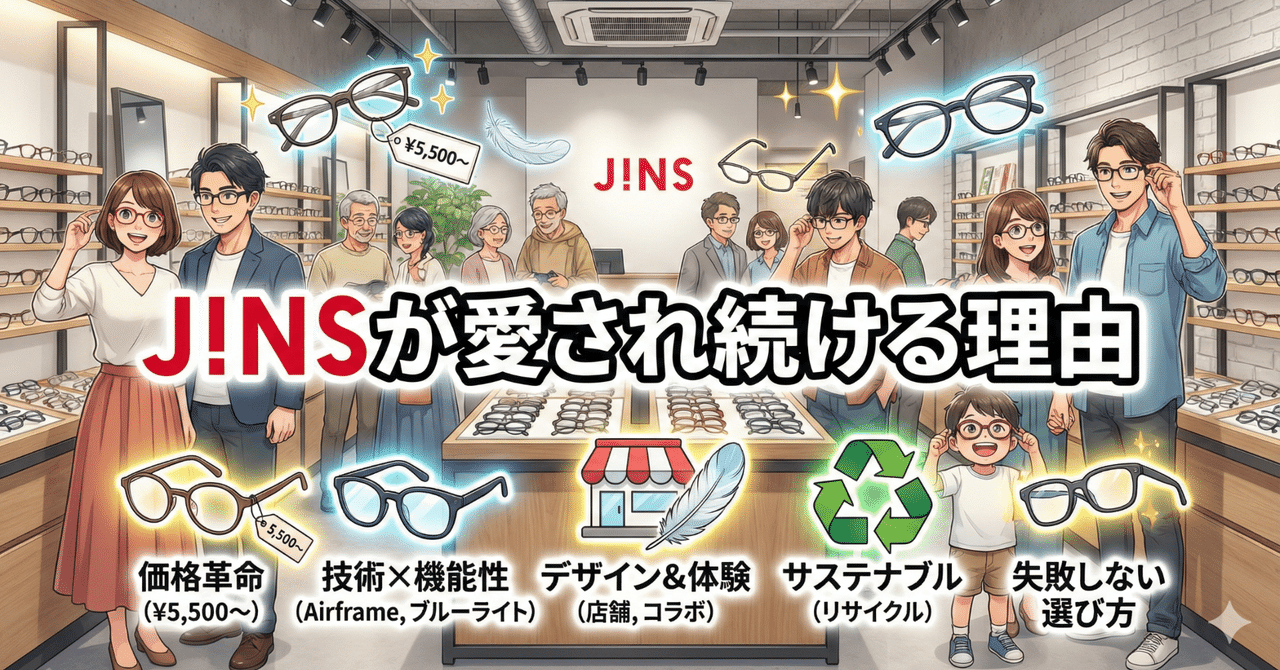 JINSが愛され続ける理由｜けい@AIと共に未来を作るクリエイター🌈基本フォロバ100%