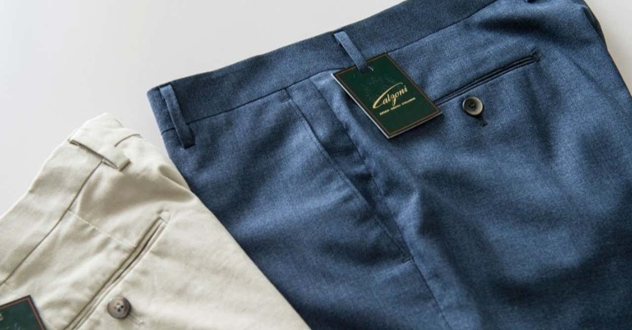 【現場取材】世界中で絶賛！エミネント社「カルツォーニ」の美脚パンツ（スラックス）｜ほんのひととき