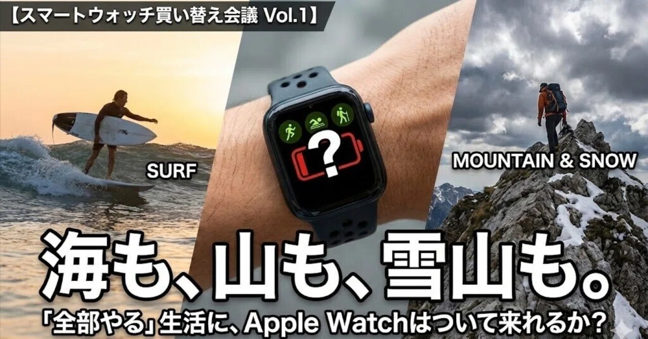 【第1回】 Apple Watch SE2からGarminへ？買い替えを考え始めた理由｜ごんごん