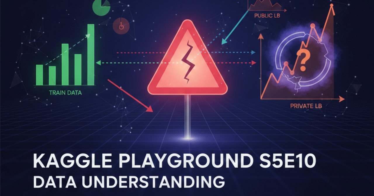 Kaggle Playground S5E10で学ぶデータ理解の本質 - Public LBに騙されないために｜persona