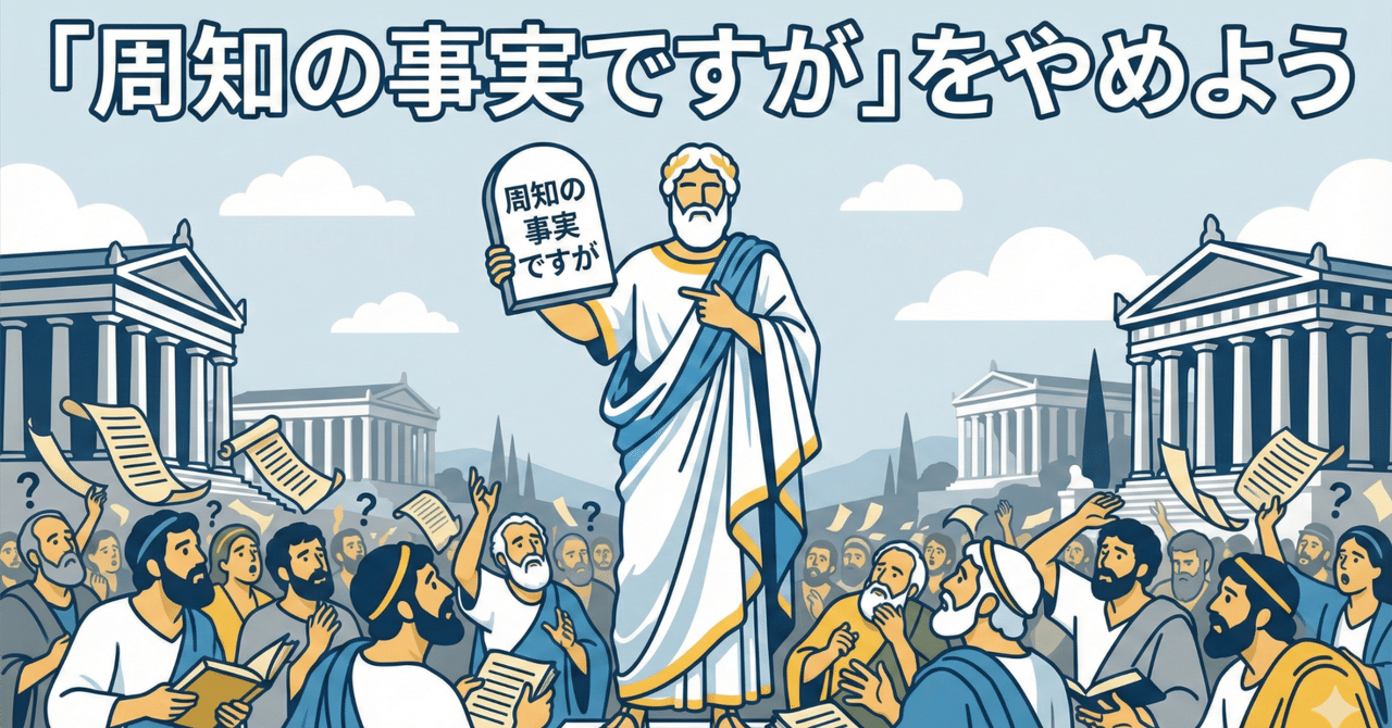 「周知の事実ですが」をやめよう｜Pogo / gmoriki