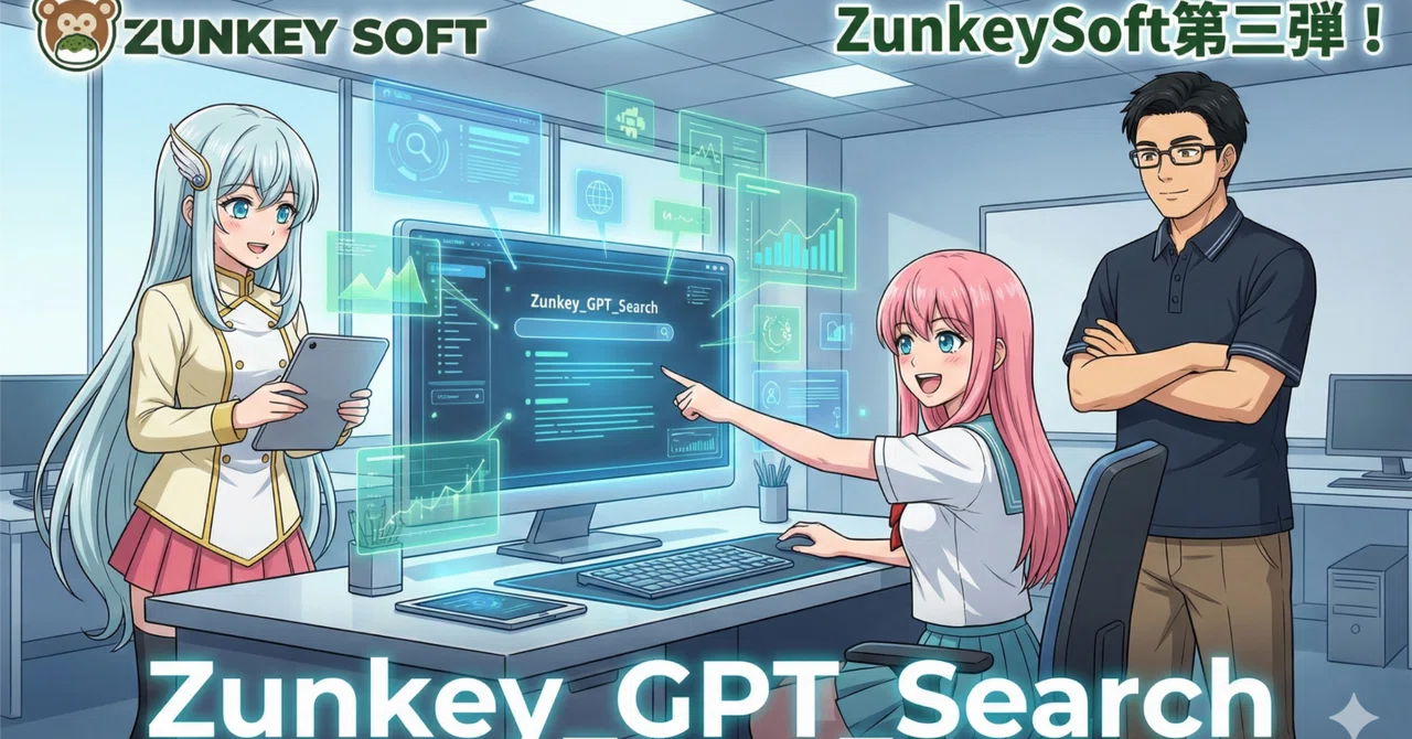 ZunkeySoft第三弾！Zunkey_GPT_Search（無料）｜榊正宗｜ずんだもん発案者