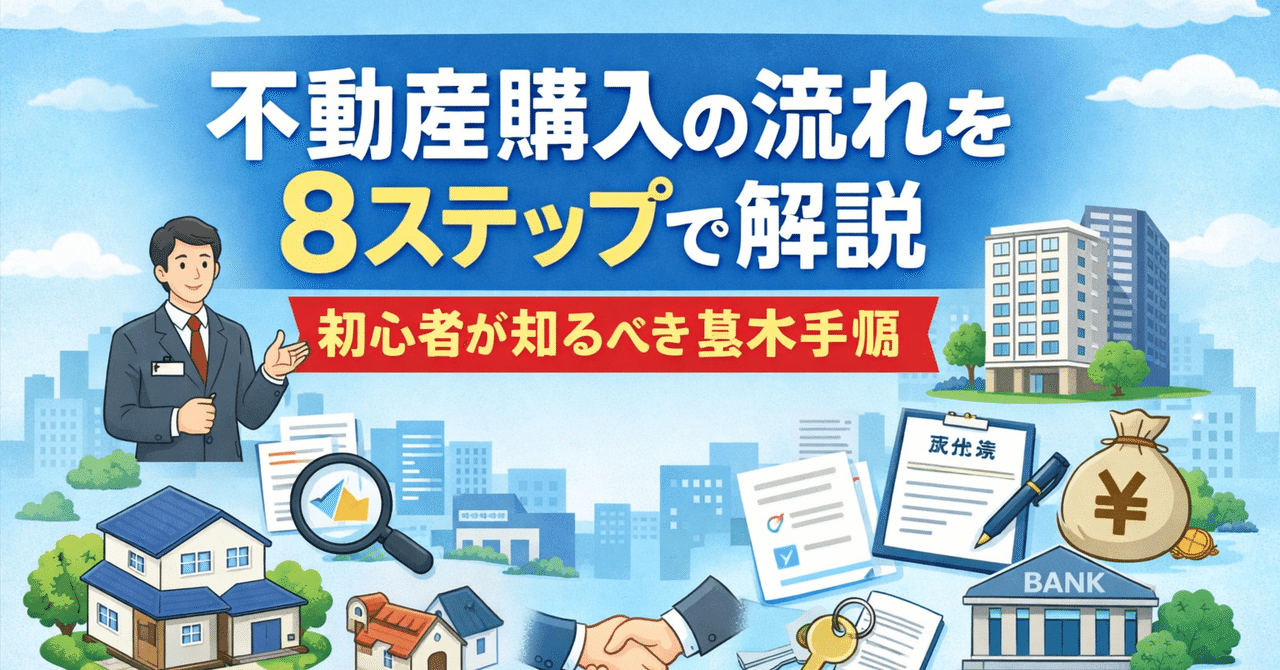 【完全初心者向け】不動産購入の流れを8ステップで解説｜失敗しない基本知識｜株式会社Multiface｜不動産賃貸経営と資産形成のリアル