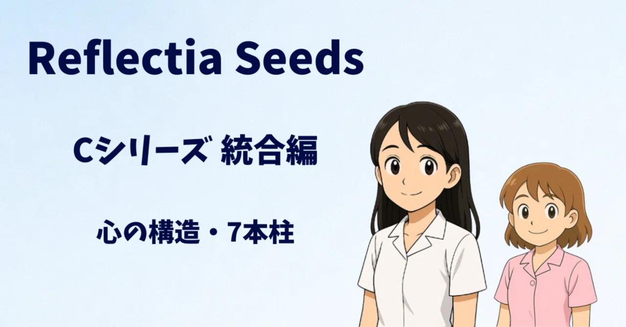 Reflectia Seeds｜「Cシリーズ（心の構造）」を1冊にまとめました｜ともるナース｜人と場を整える社労士ナース。