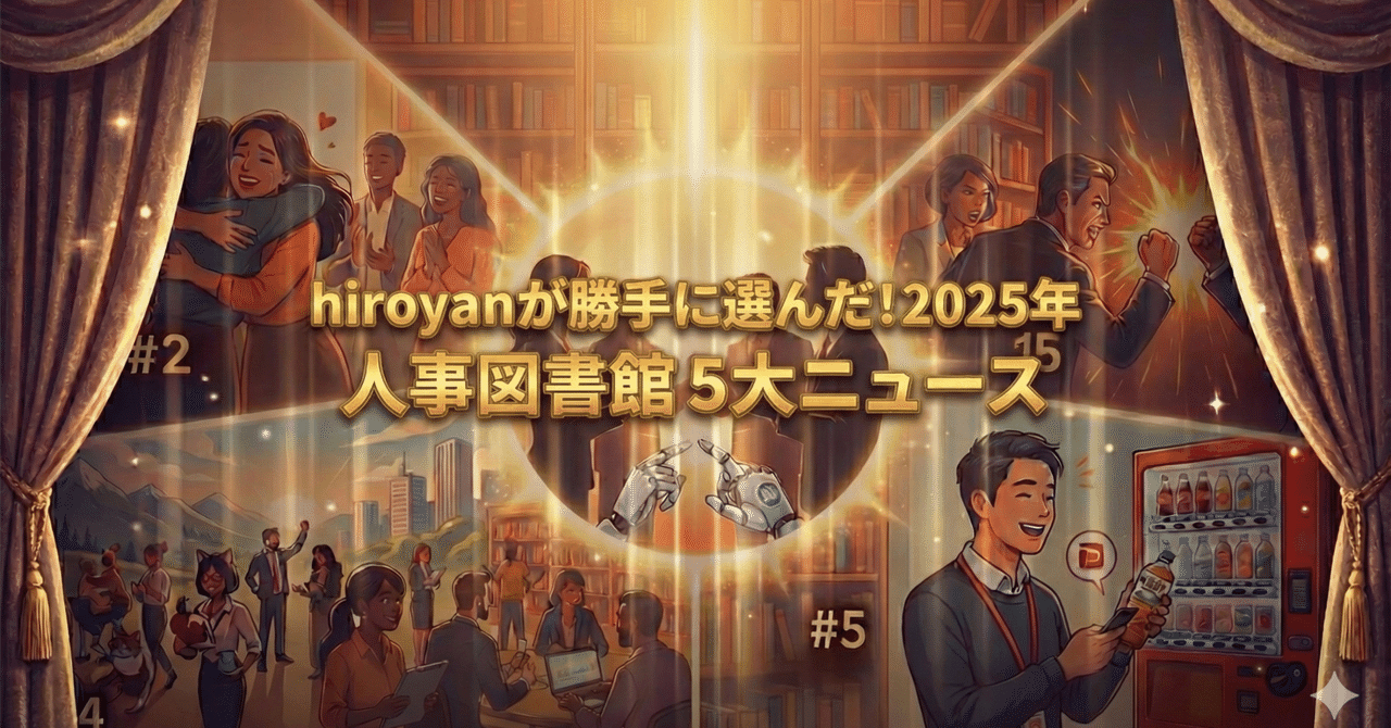 hiroyanが勝手に選んだ！2025年 人事図書館 5大ニュース｜【公式】人事図書館