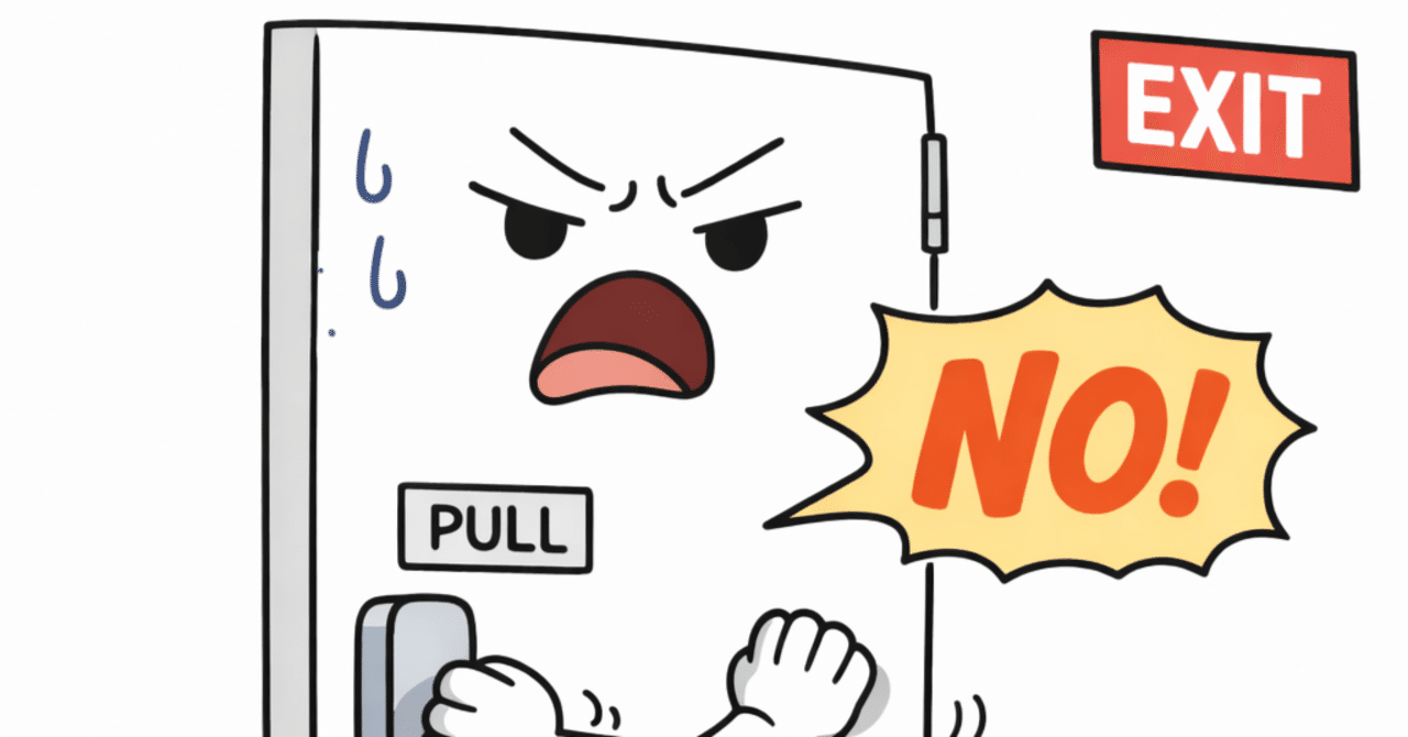 The door won’t open. の意味を正確に言えますか？【イメージで捉える英語】｜のん｜旅日記