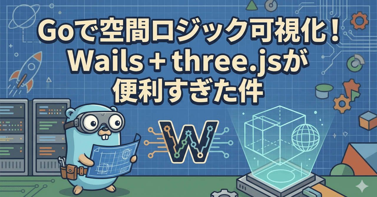 Go の wails + three.js でバックエンドのロジックの実装を可視化したら便利だった｜Ryo｜AI 開発 × Vibe Coding