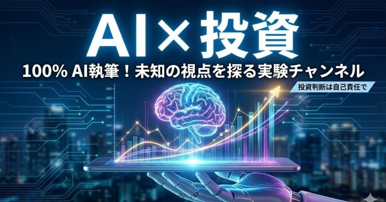 AIは投資の役に立つのか？日々の問いをnoteに｜kabukiti