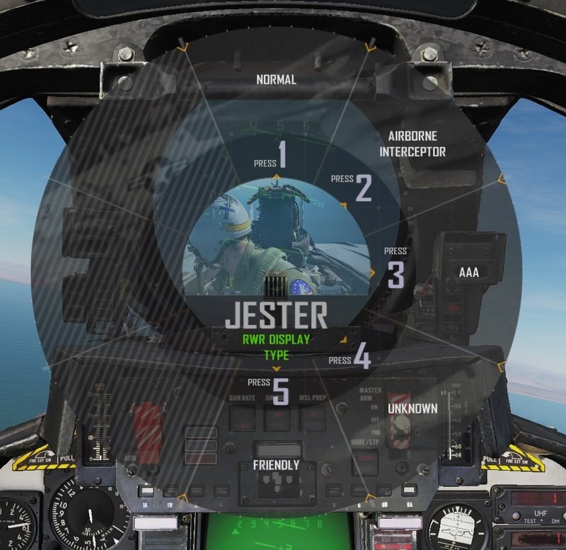 DCS WORLD F-14 TOMCAT AN/ALR-67 RWR(レーダー警報受信機)の読み方｜sanitas29