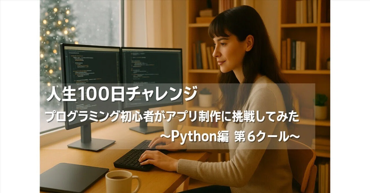 🎉 初心者のアプリ制作100日チャレンジ【Day56-2】「Pythonを“勝手に動かす”体験をしよう」｜くらいむ＠人生100日チャレンジ