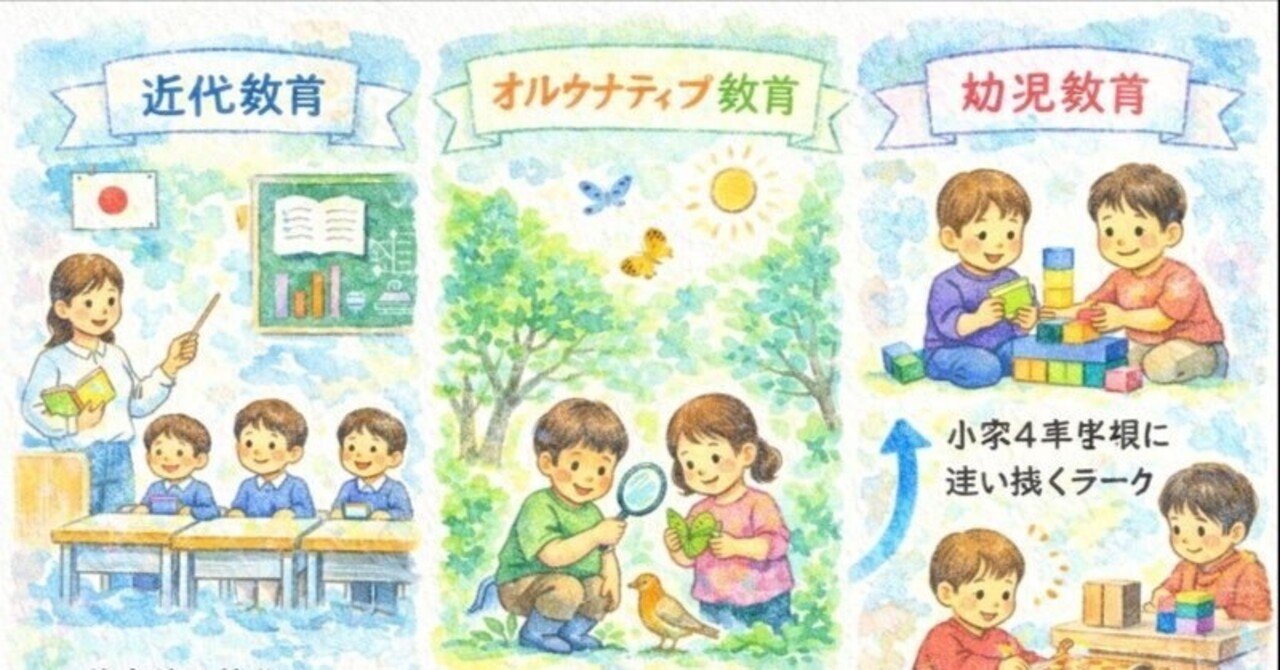 近代教育とオルタナティブ教育のあいだで考える「幼児期の学び」 🌱📚｜スマート先生