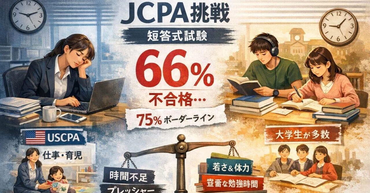 社会人USCPAがJCPAを勉強するために知っておいた方がいいこと①（メンタル編）｜きーよ